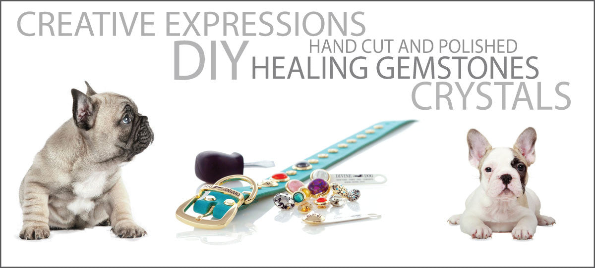 Dog Collar Studs, Semi-Precious Gemstones and Crystals - DIVINE DOG ...